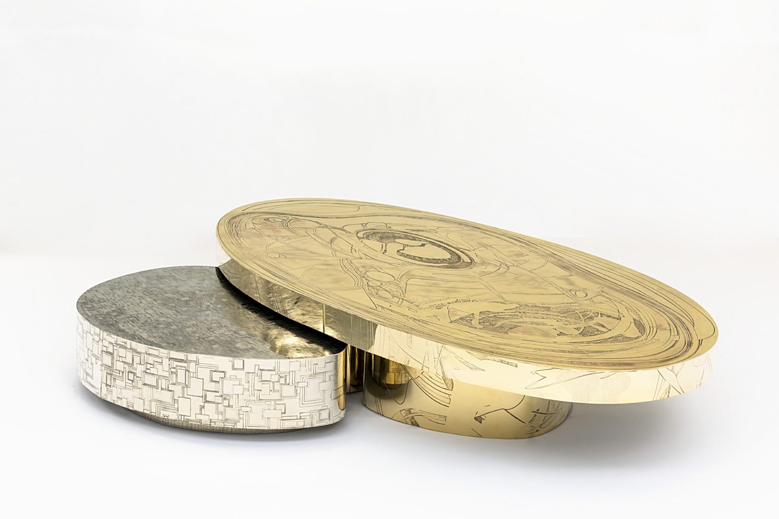 Duality Set - Set Of Coffee Tables - EMMANUEL JONCKERS